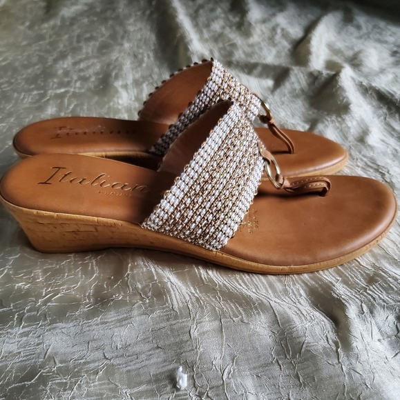 Italina | Shoes | Italiana Thong Miniwedge Sandal | Poshmark